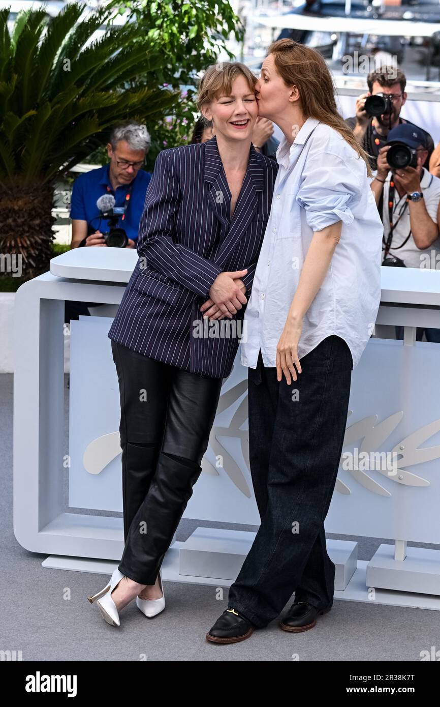 Sandra Huller, Justine Triet 76th Cannes Film Festival Photocall of the movie -Anatomie d'une ...