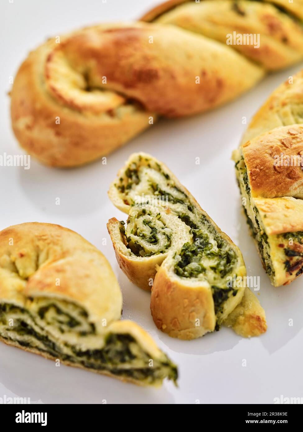 Bread with a chard filling Stock Photo - Alamy