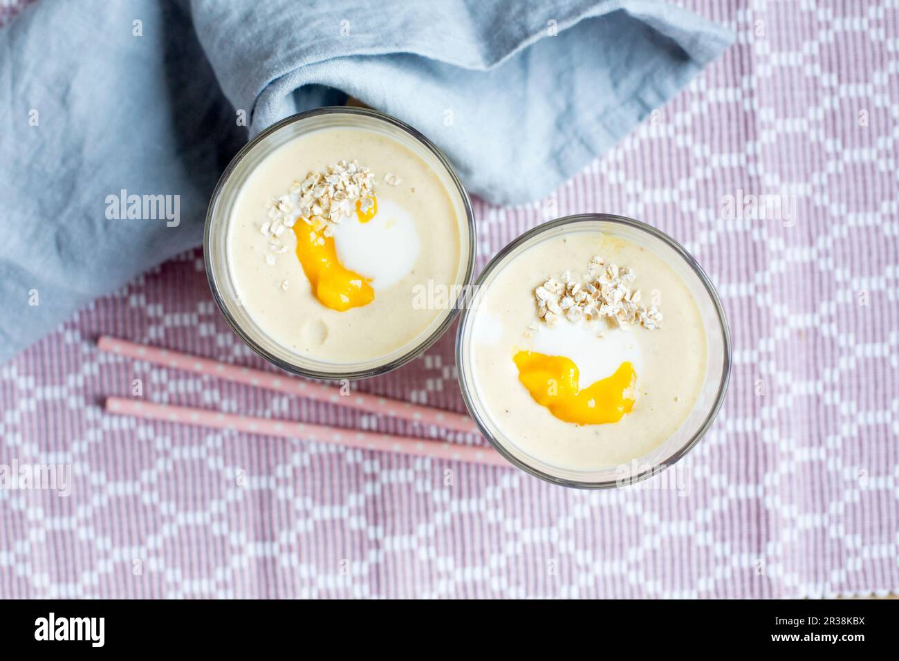 Milkshake with two straws hi-res stock photography and images - Alamy