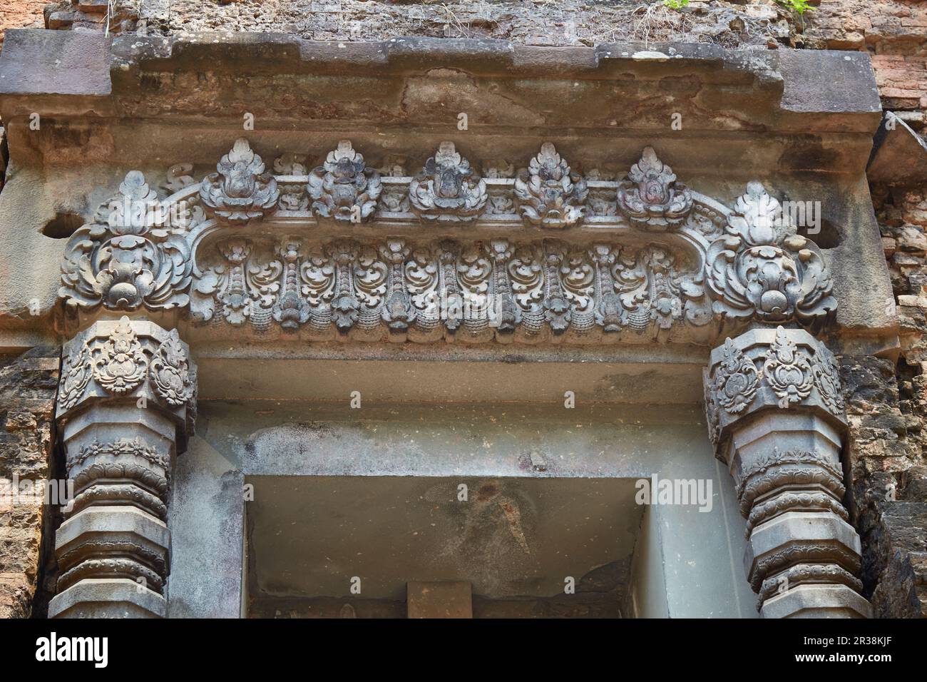 The pre-Angkorian ruins of Sambor Prei Kuk in Cambodia demonstrate the ...
