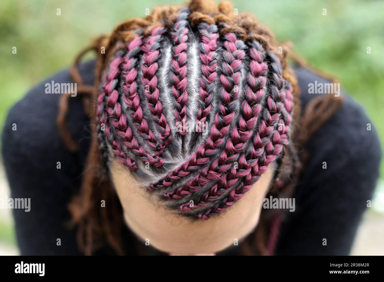 Subculture, street style, youth hairstyles, close-up hairstyles Stock ...