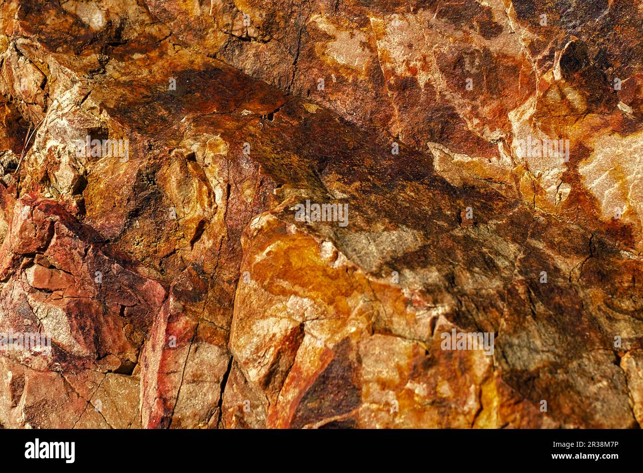 Mineral colored rocks Stock Photo - Alamy