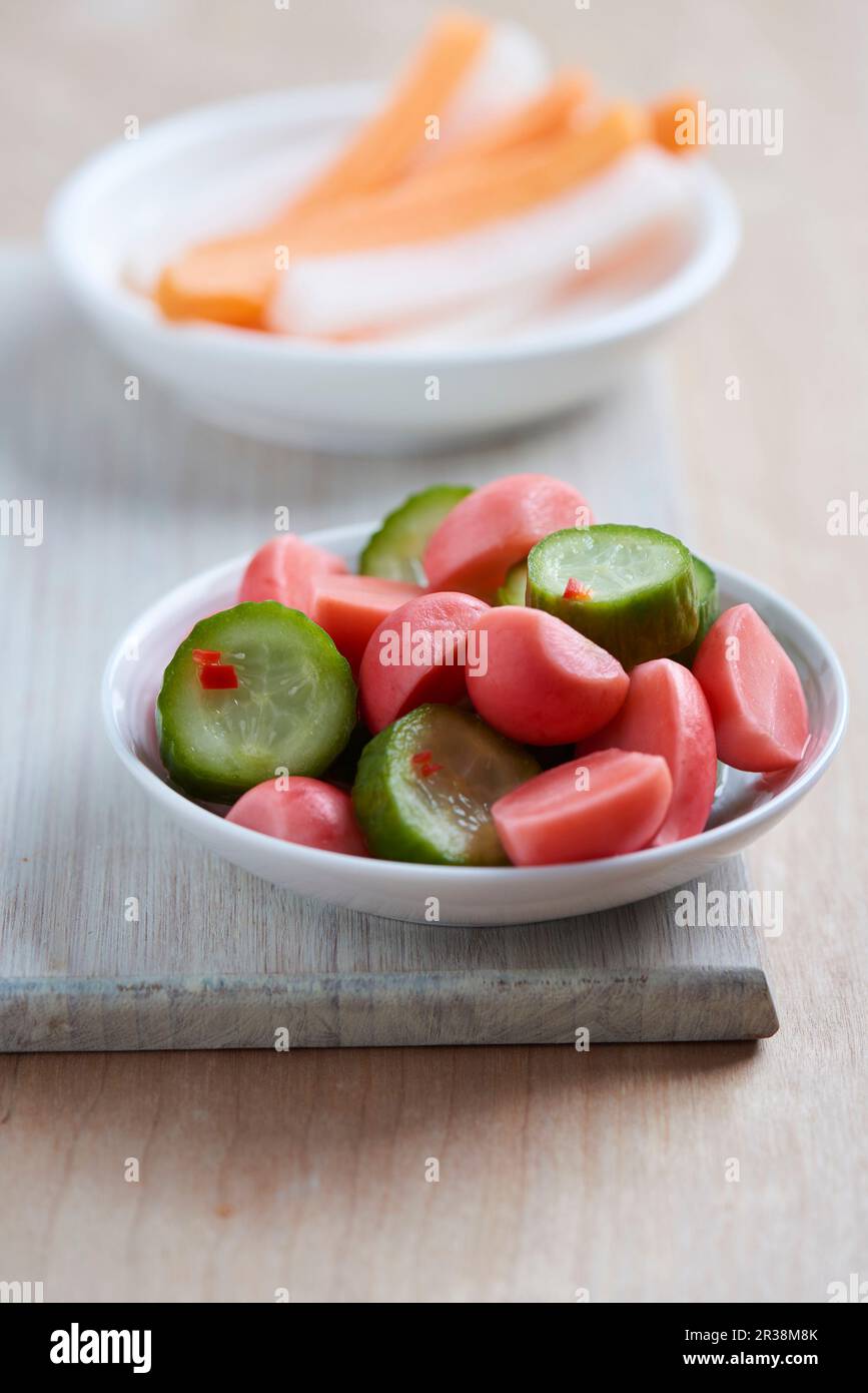Pickled sliced radish hi-res stock photography and images - Alamy