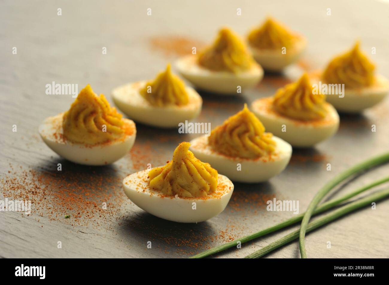 Deviled eggs recipe hi-res stock photography and images - Alamy