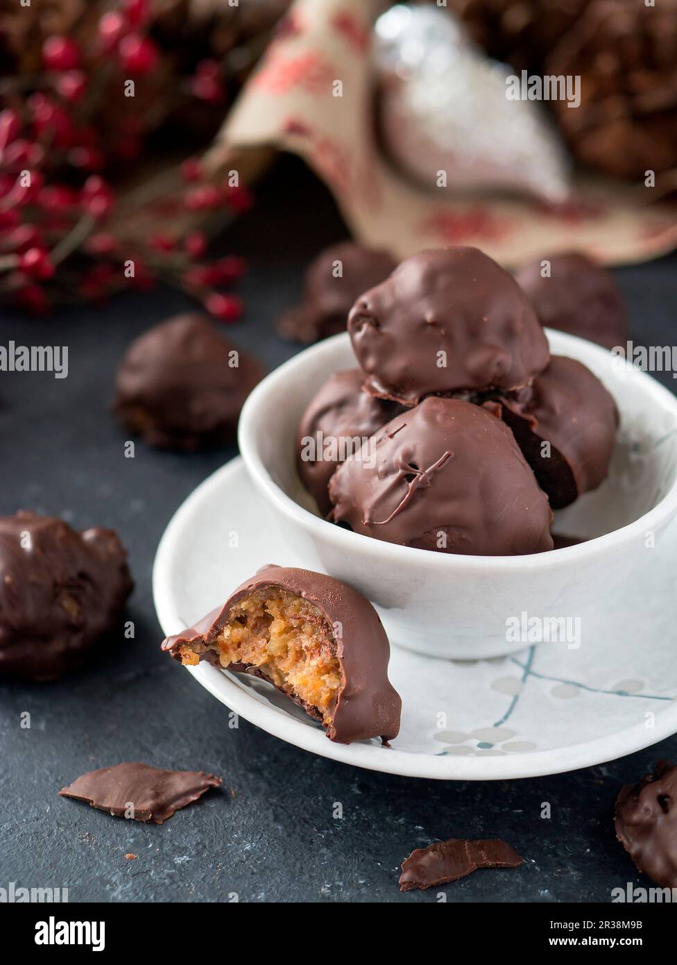 Homemade chocolates (Christmas Stock Photo - Alamy
