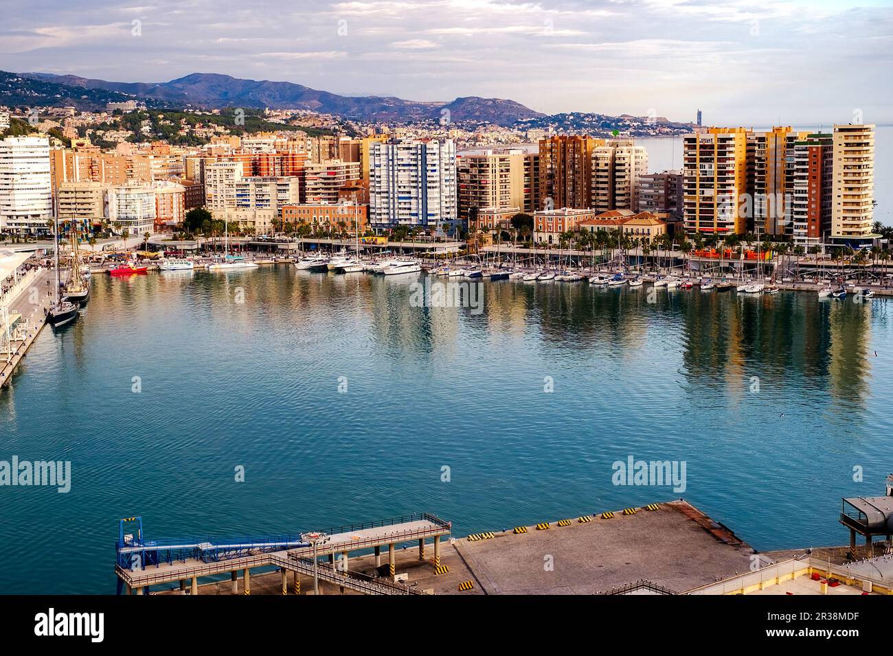 Cruise ship malaga port costa hi-res stock photography and images - Alamy