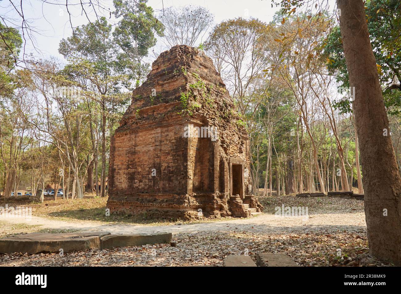 The pre-Angkorian ruins of Sambor Prei Kuk in Cambodia demonstrate the ...