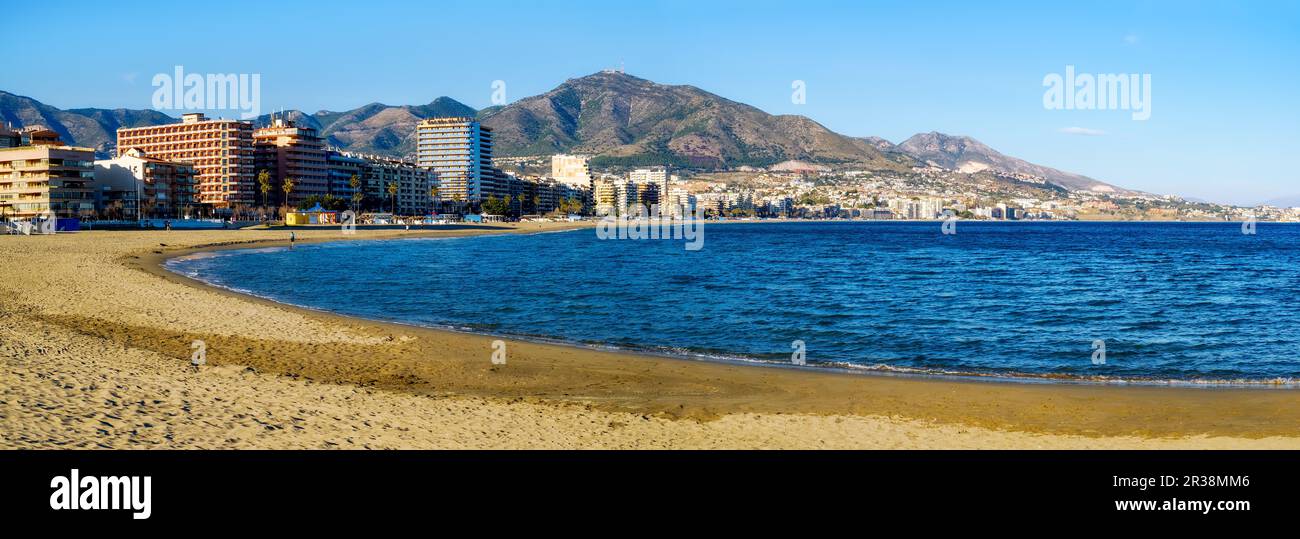 Fuengirola Beach Resort, tourist city on the coast of the Mediterranean ...