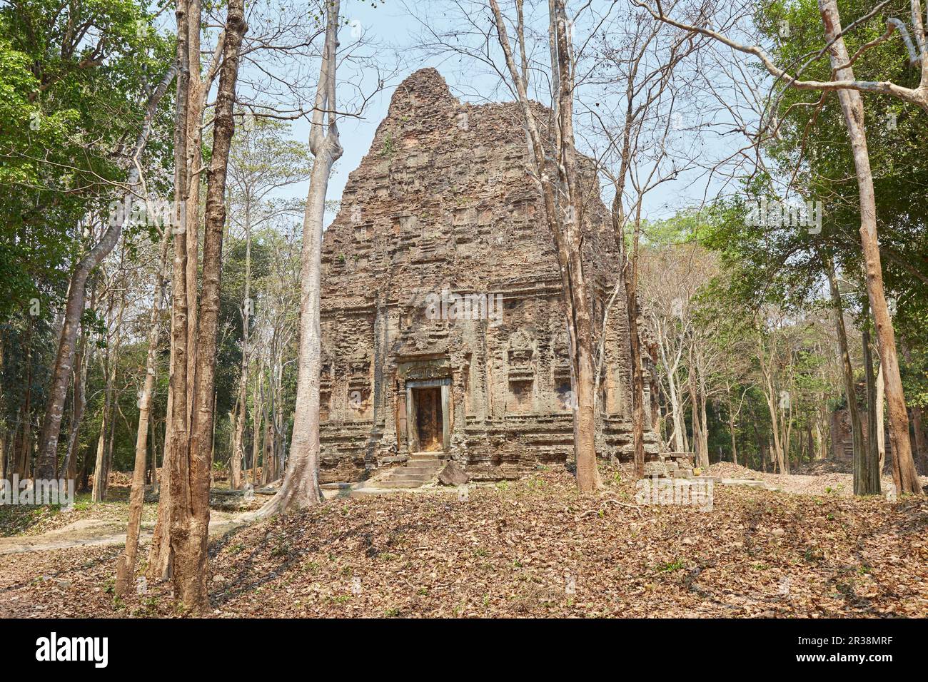 The pre-Angkorian ruins of Sambor Prei Kuk in Cambodia demonstrate the ...