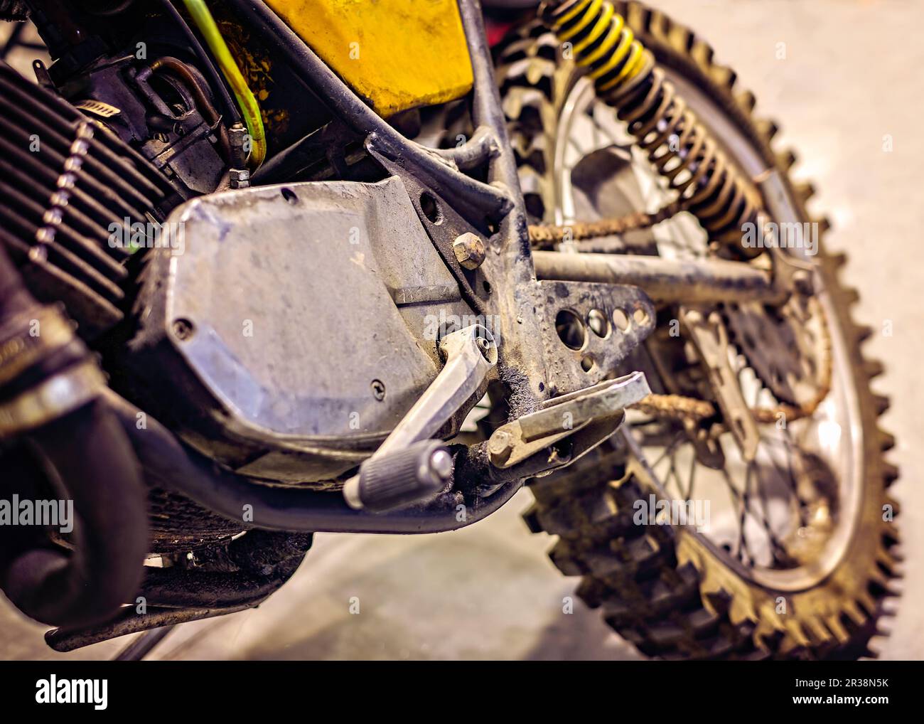 Vintage motocross bike Stock Photo - Alamy