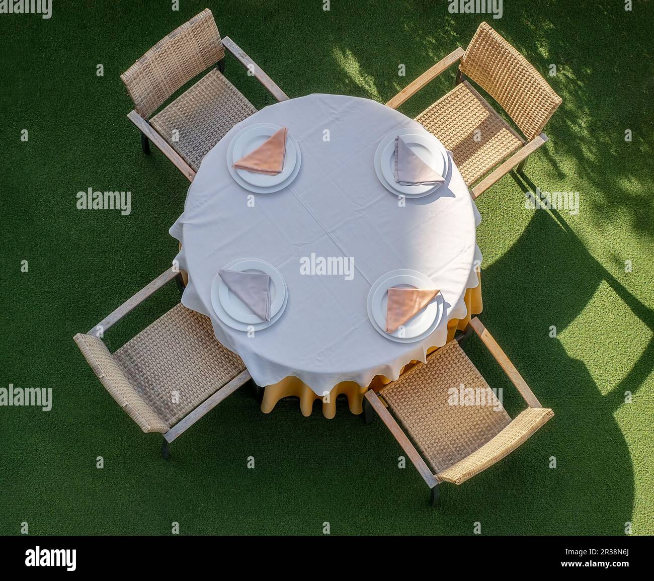 Table with grass hi-res stock photography and images - Alamy
