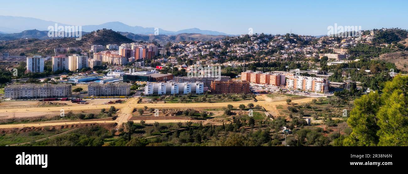 Aerial view malaga town hi-res stock photography and images - Alamy