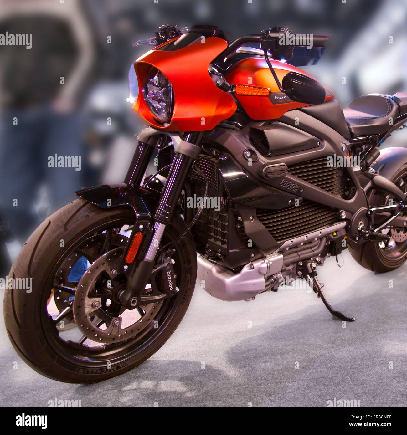 Braunschweig, Germany, Februara 25, 2023: Harley-Davidson ELW Livewire ...