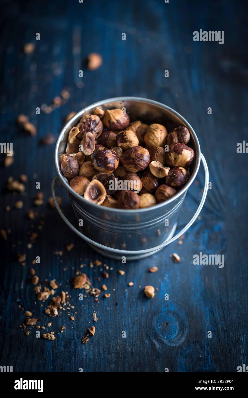 Roasted hazelnuts in shell hi-res stock photography and images - Alamy