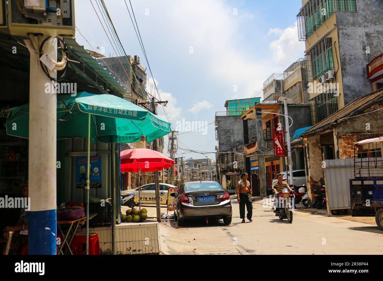 Small town daily life Stock Photo - Alamy