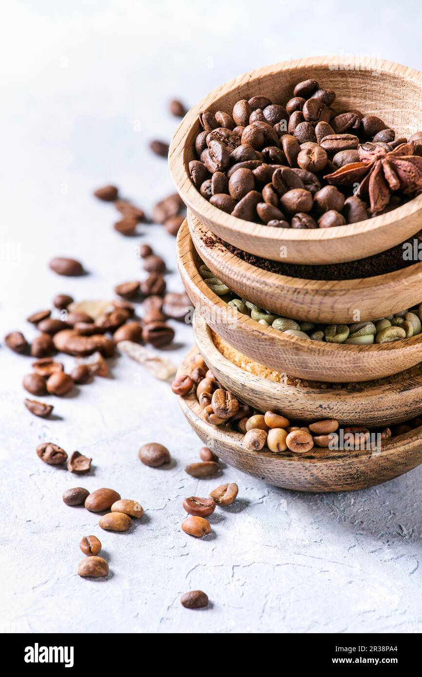 Variety spices raw beans hi-res stock photography and images - Alamy