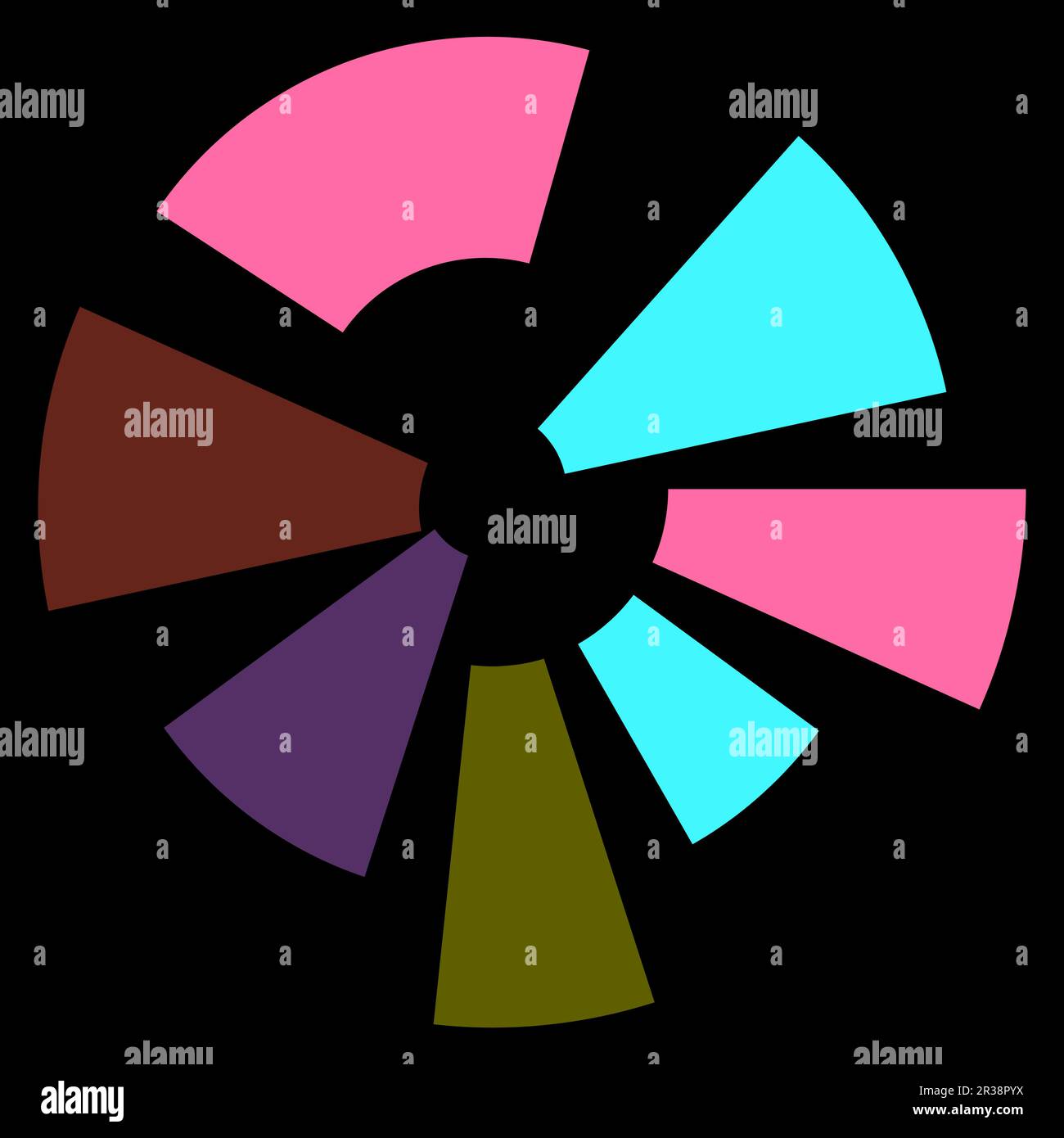 Digital circular clipart isolated on black background. Vector Stock ...