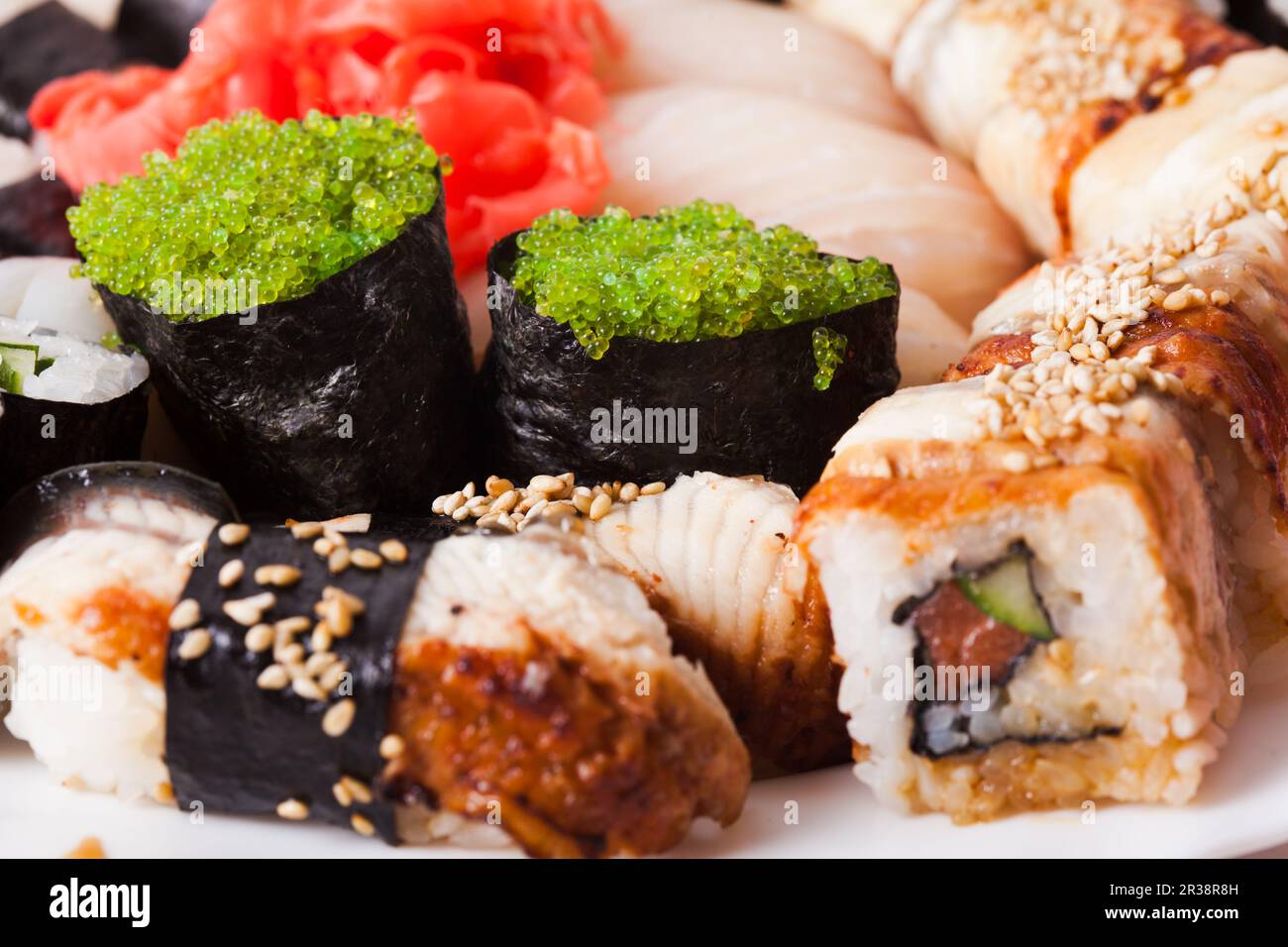 Sushi set rolls assortment traditional hi-res stock photography and ...