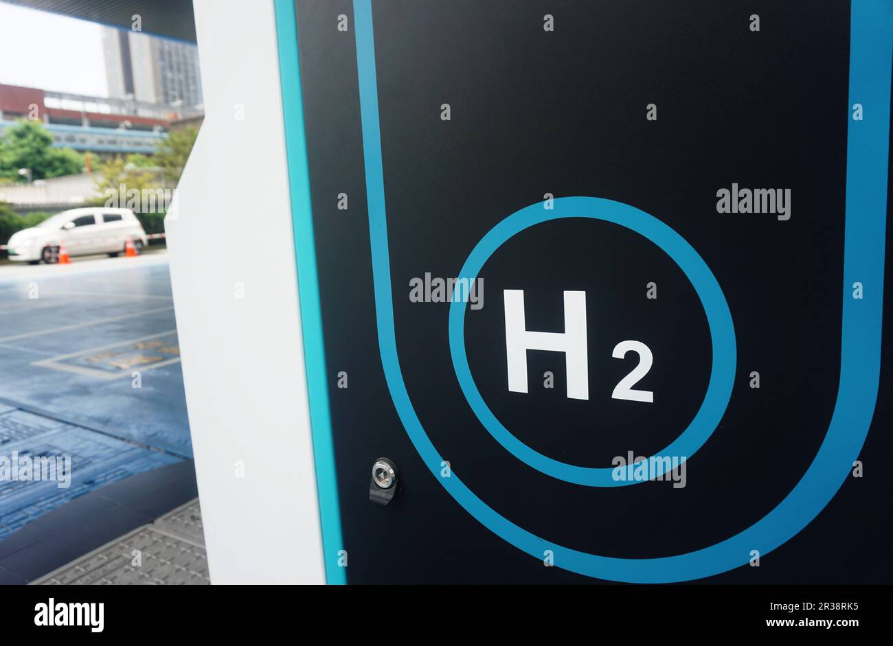 HANGZHOU, CHINA - MAY 23, 2023 - A hydrogen fuel cell vehicle ...