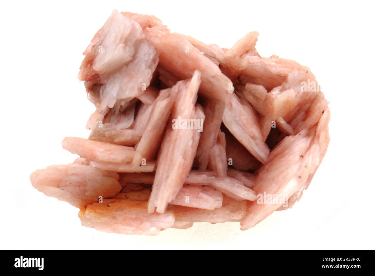 barite mineral isolated on the white background Stock Photo - Alamy