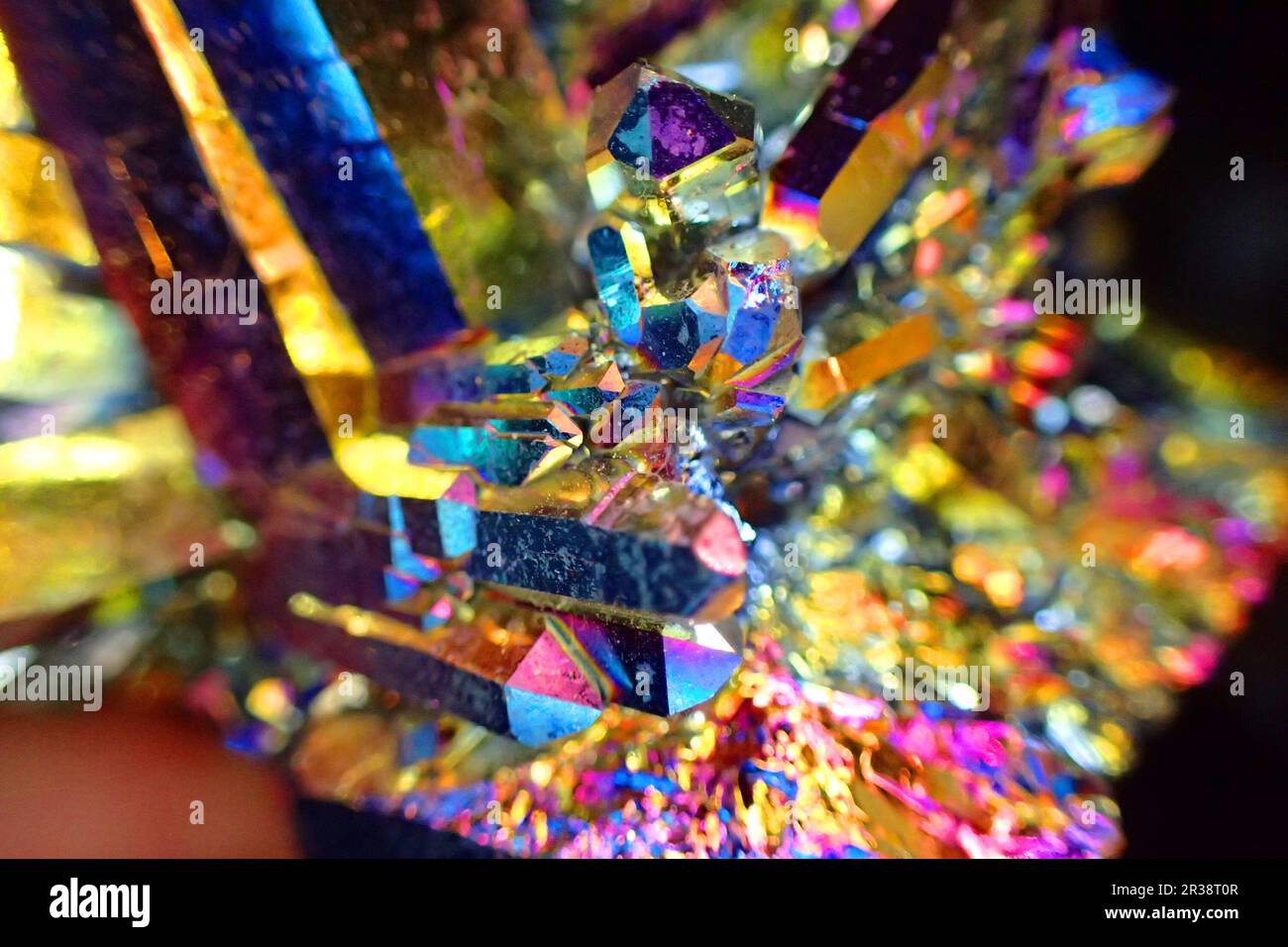rainbow crystal texture as nice color background Stock Photo - Alamy