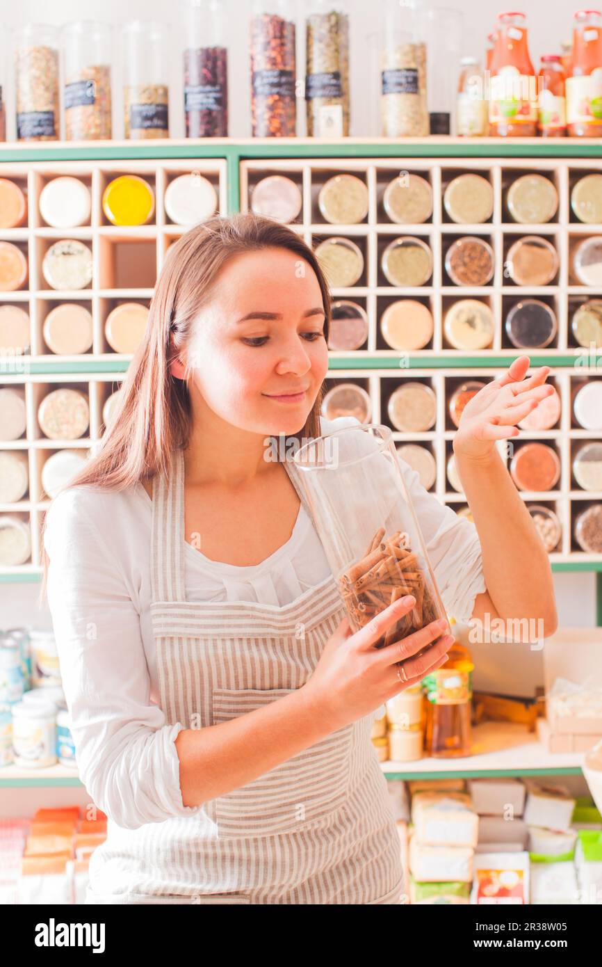 Glass box woman hi-res stock photography and images - Alamy
