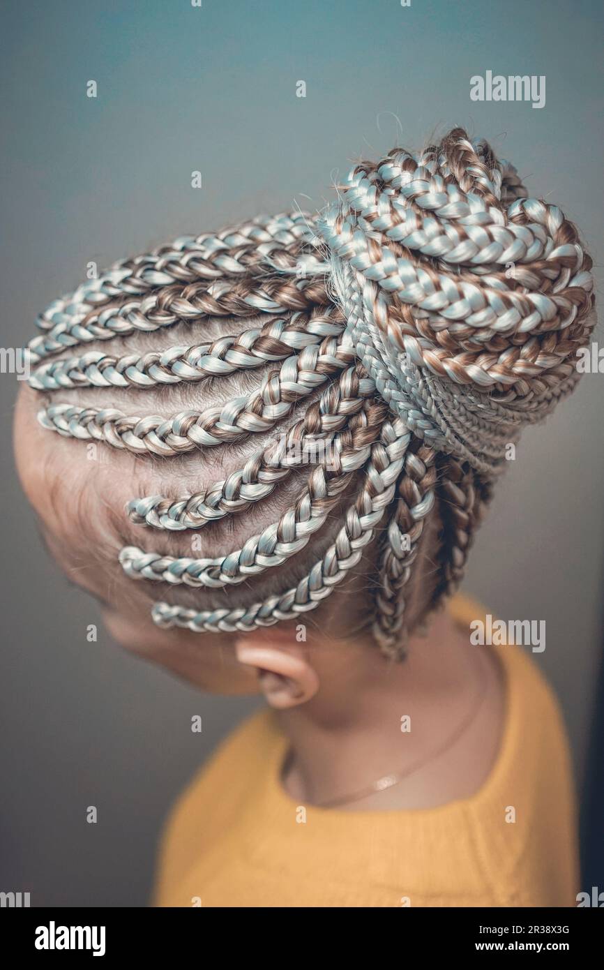 Braids, pigtails tail Stock Photo - Alamy
