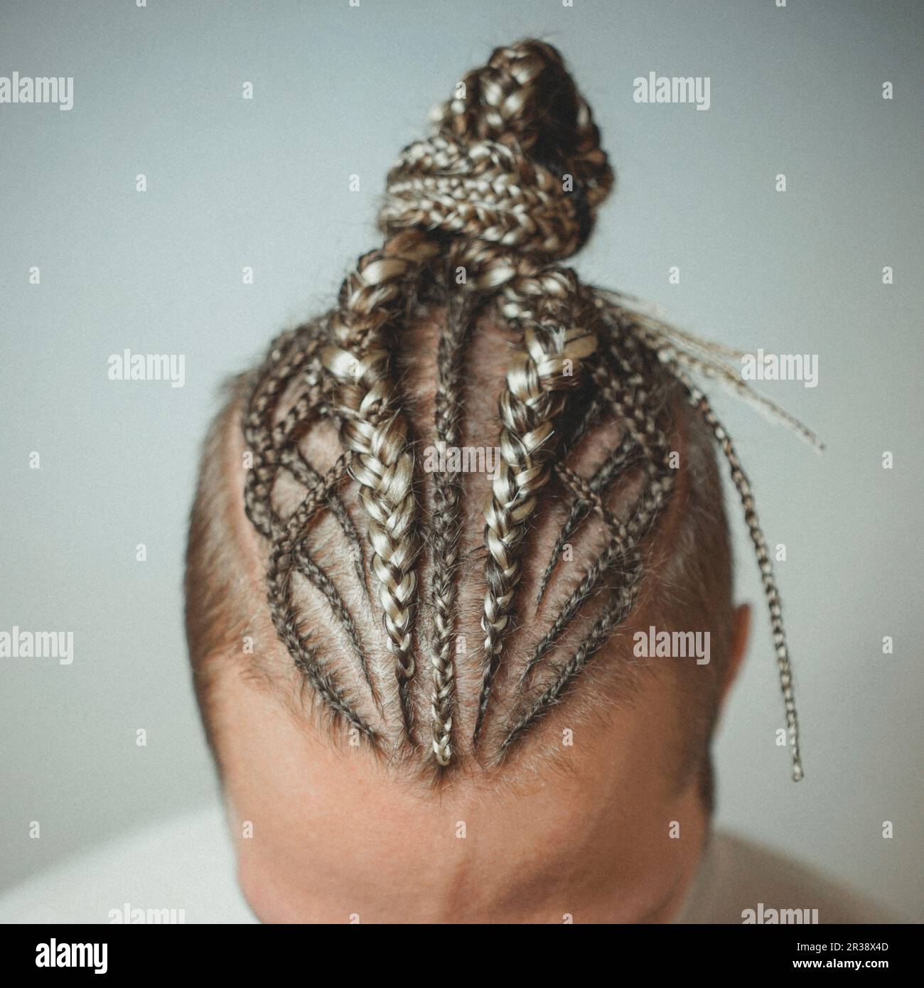 Cornrows mans braids Stock Photo - Alamy