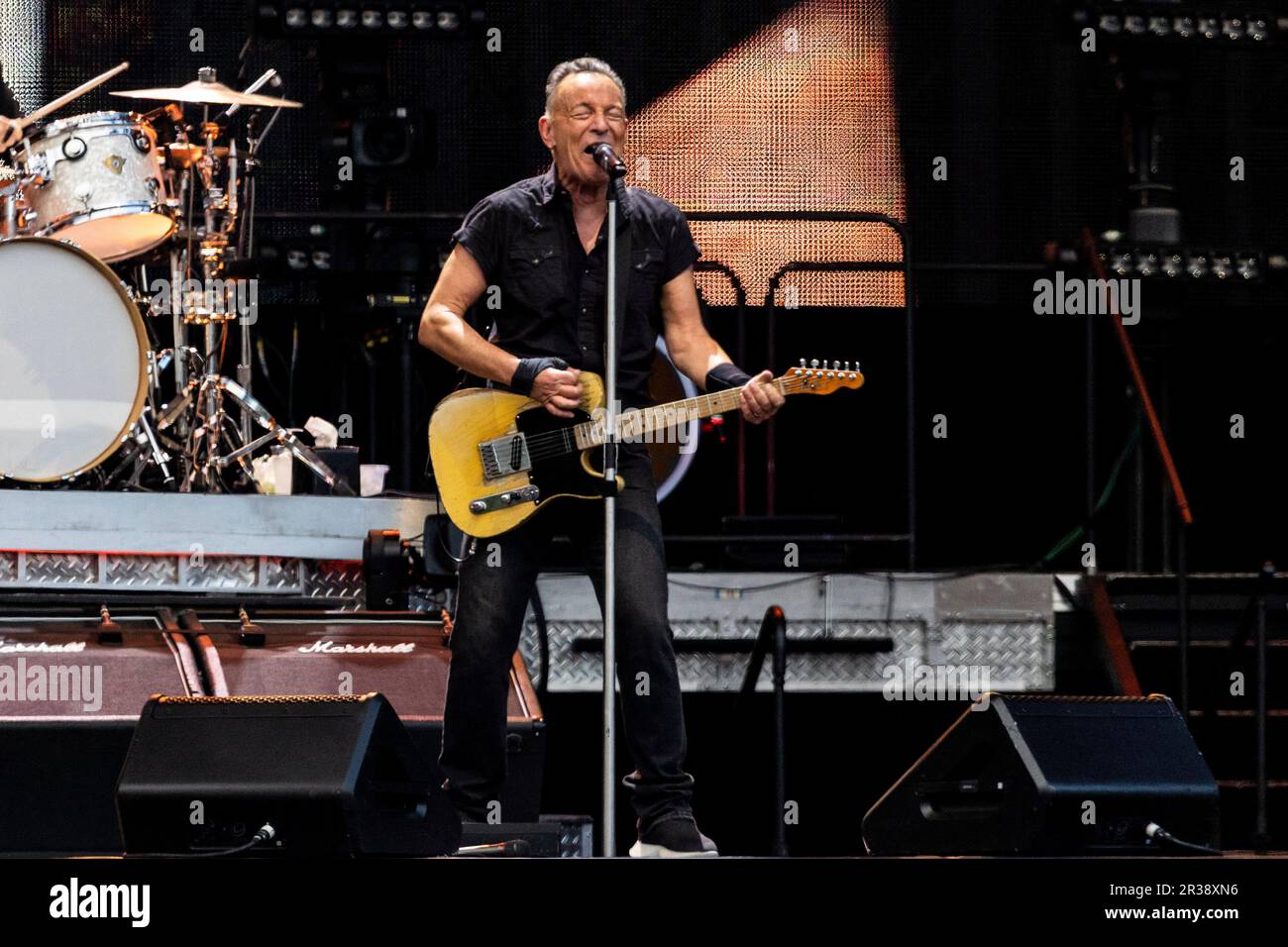 Rome Italy May 21, 2023 Bruce Springsteen And The E Street Band live at ...