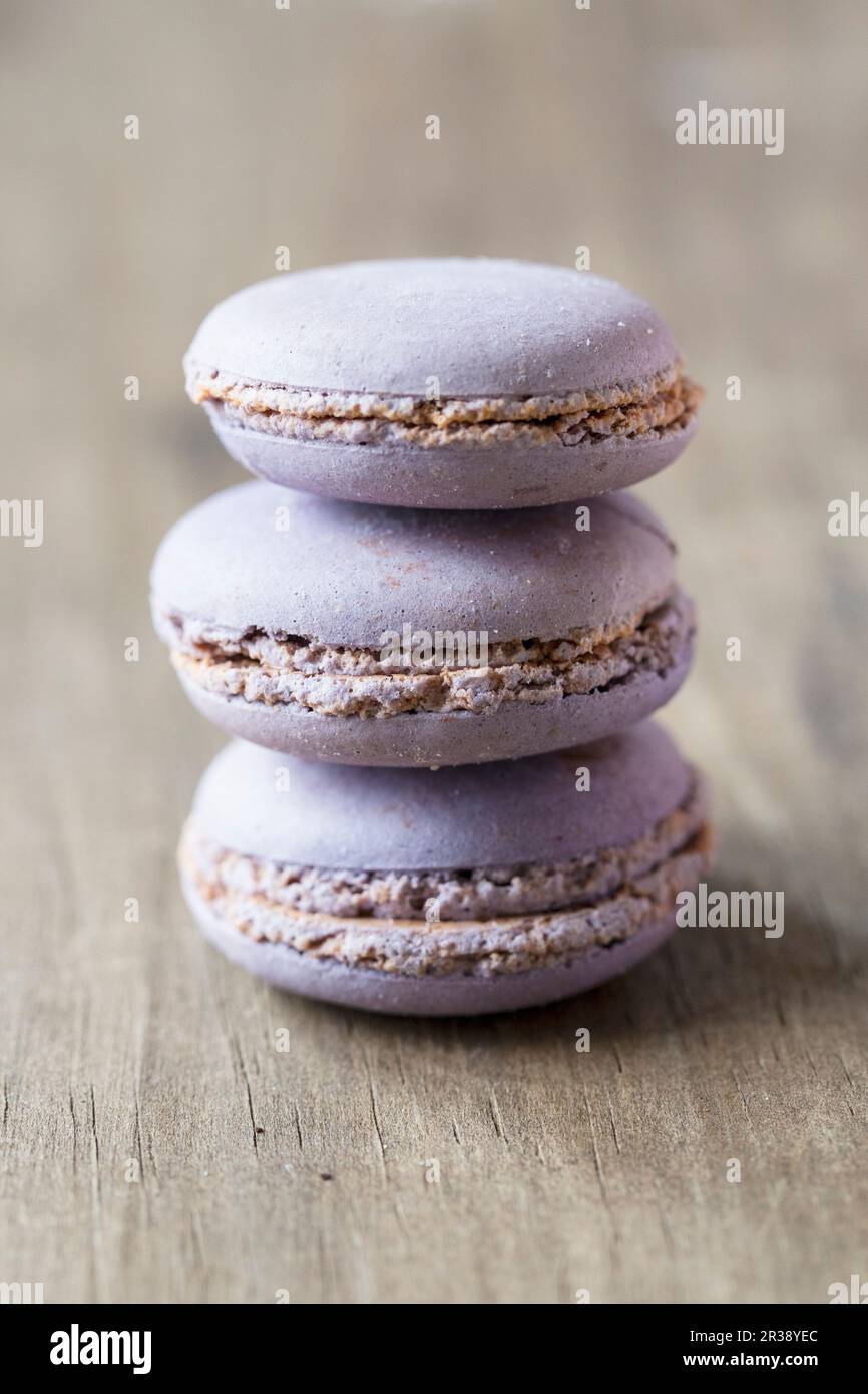 Closeup shot stack macaroons hi-res stock photography and images - Alamy