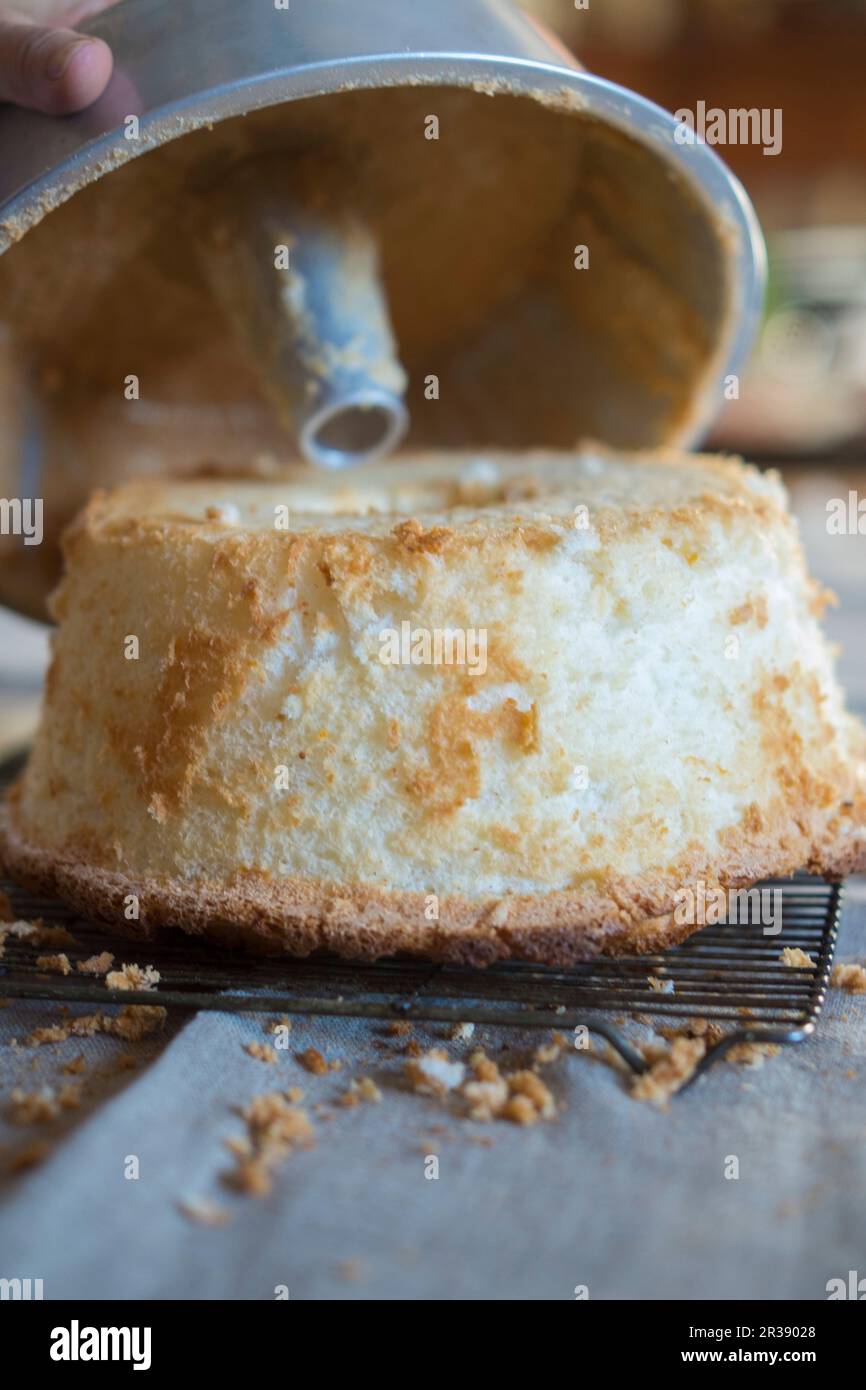 Angel Food Cake Stock Photo - Alamy