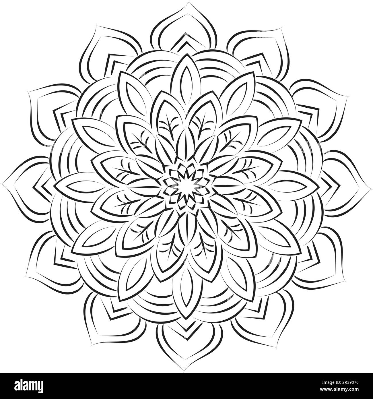 Mandala simple designs hi-res stock photography and images - Alamy