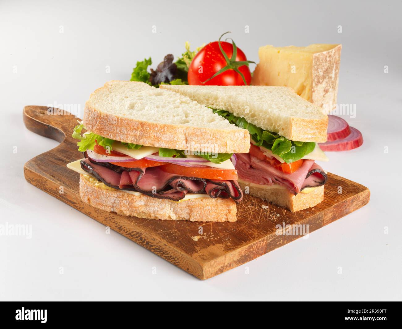Roast beef sandwich Stock Photo - Alamy
