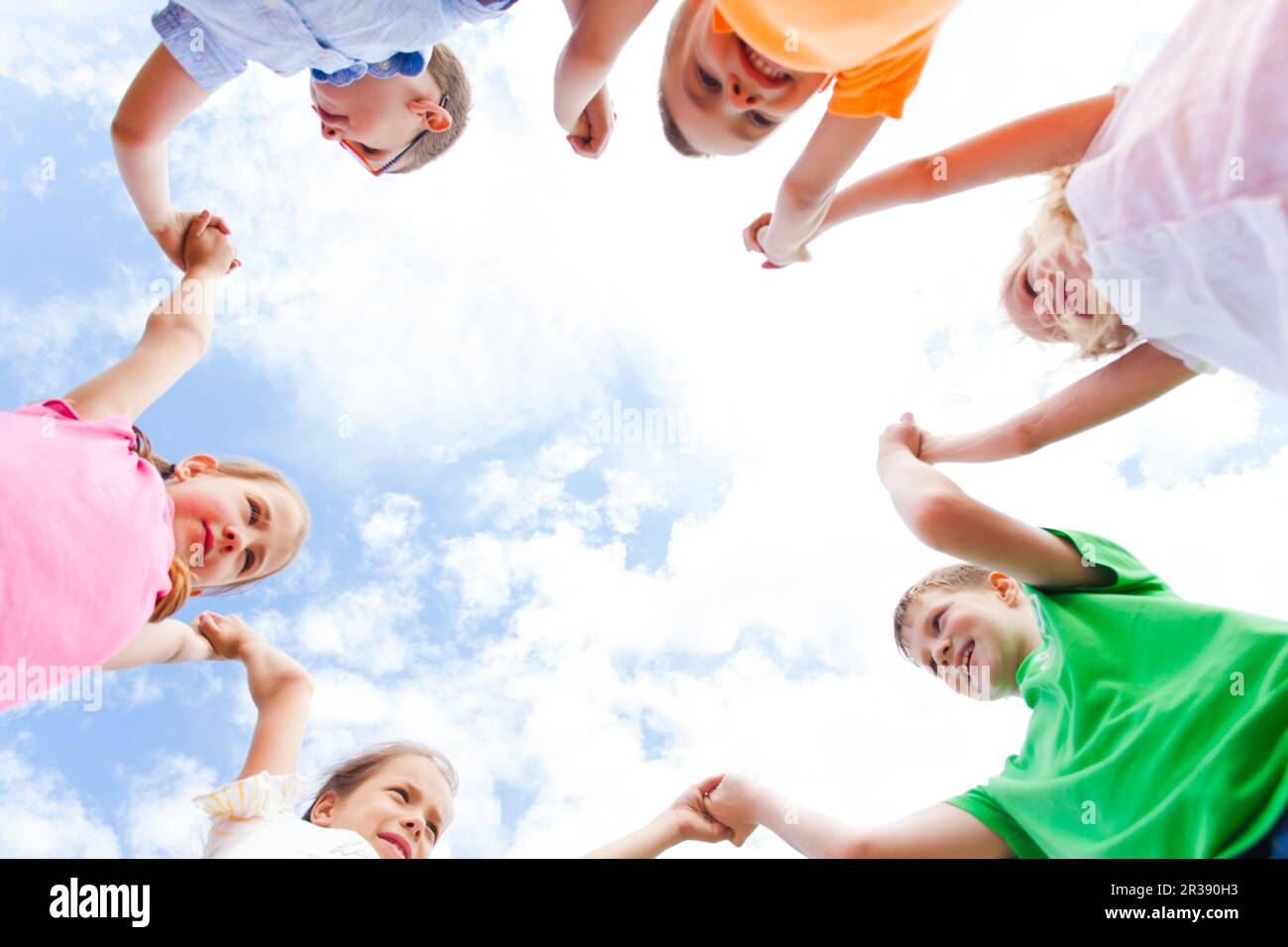 Family hands circle hi-res stock photography and images - Alamy