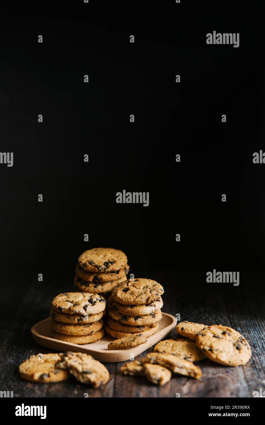Chocolat chip cookies hi-res stock photography and images - Alamy