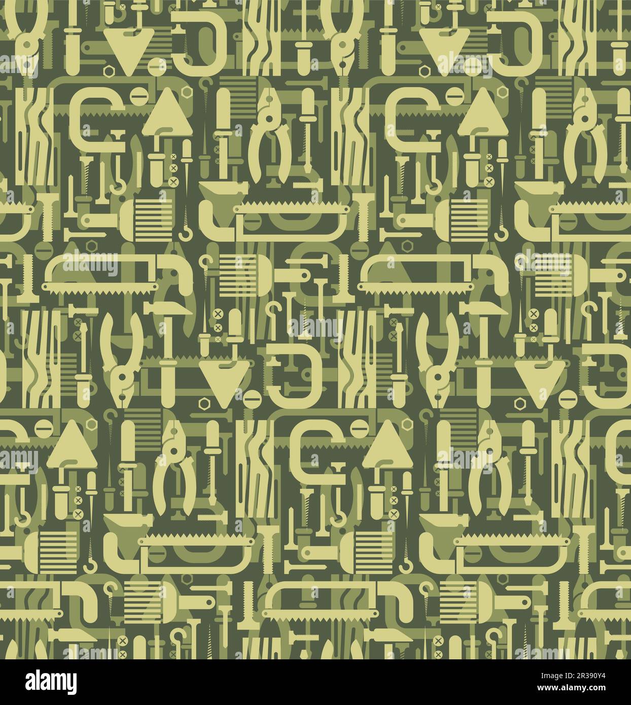 Tools set army pattern seamless. Tool Military background. saw and ...
