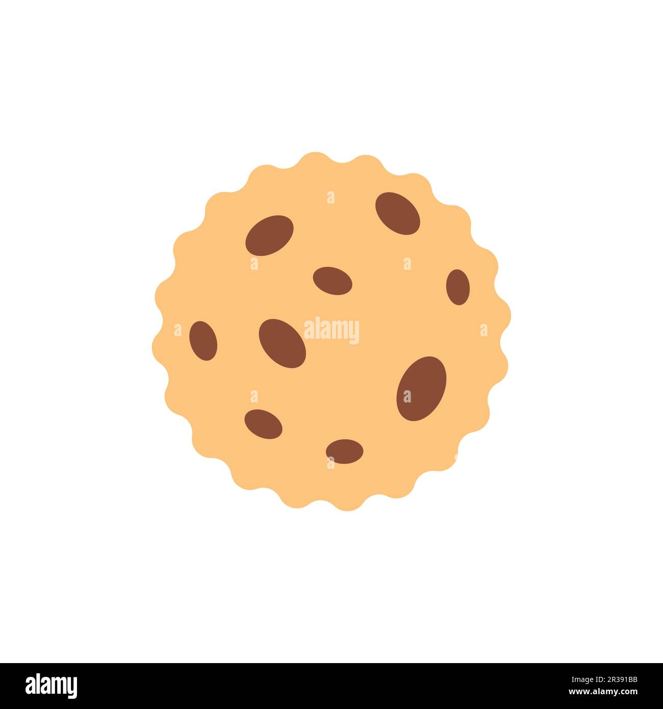 Cookie cartoon isolated. Vector illustration food Stock Vector Image ...