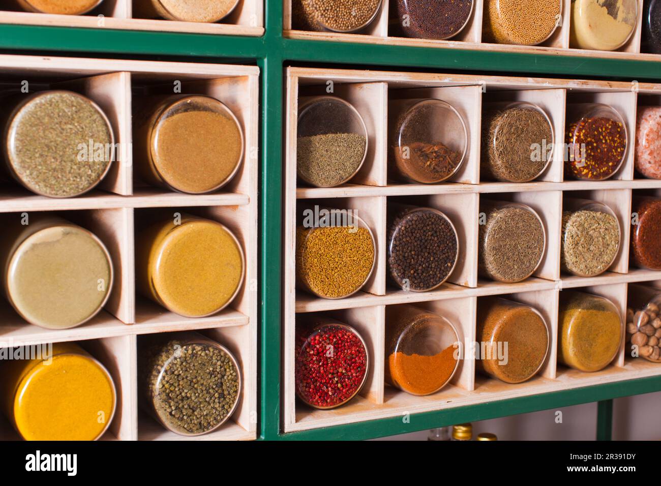 Spices sold in eco shop with zero waste concept Stock Photo - Alamy