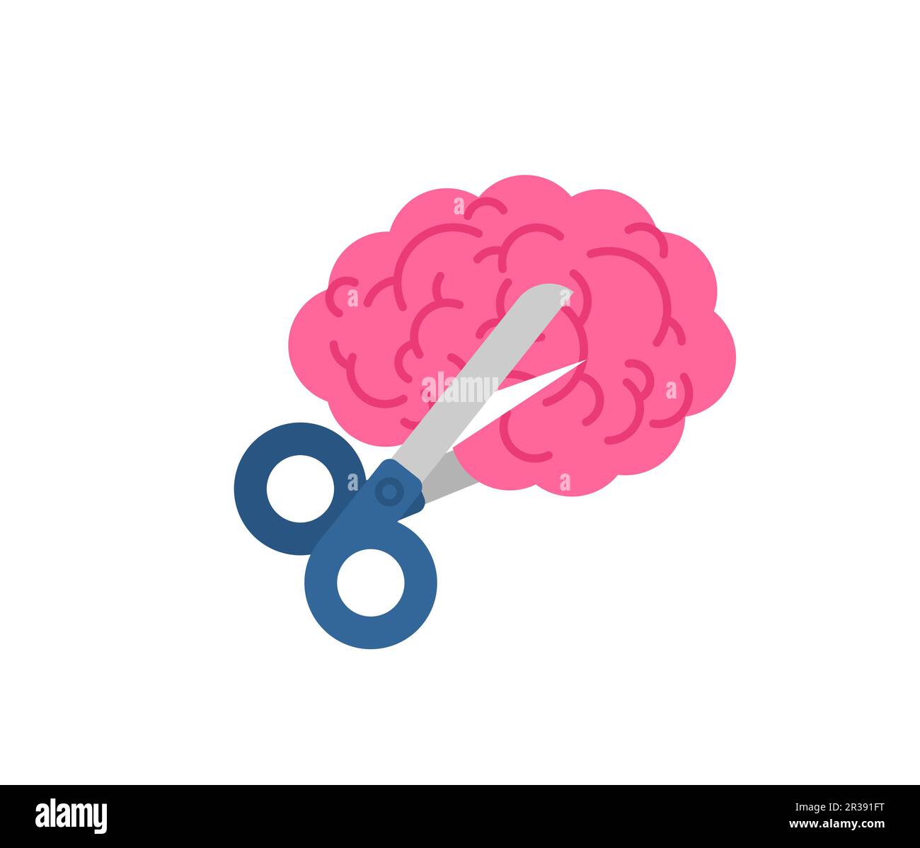 Brain cutout Stock Vector Images - Alamy