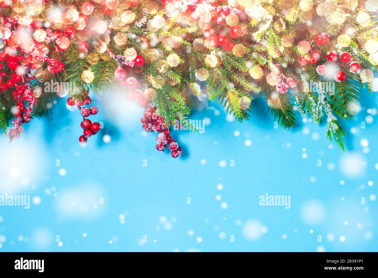 Christmas top border gold hi-res stock photography and images - Alamy