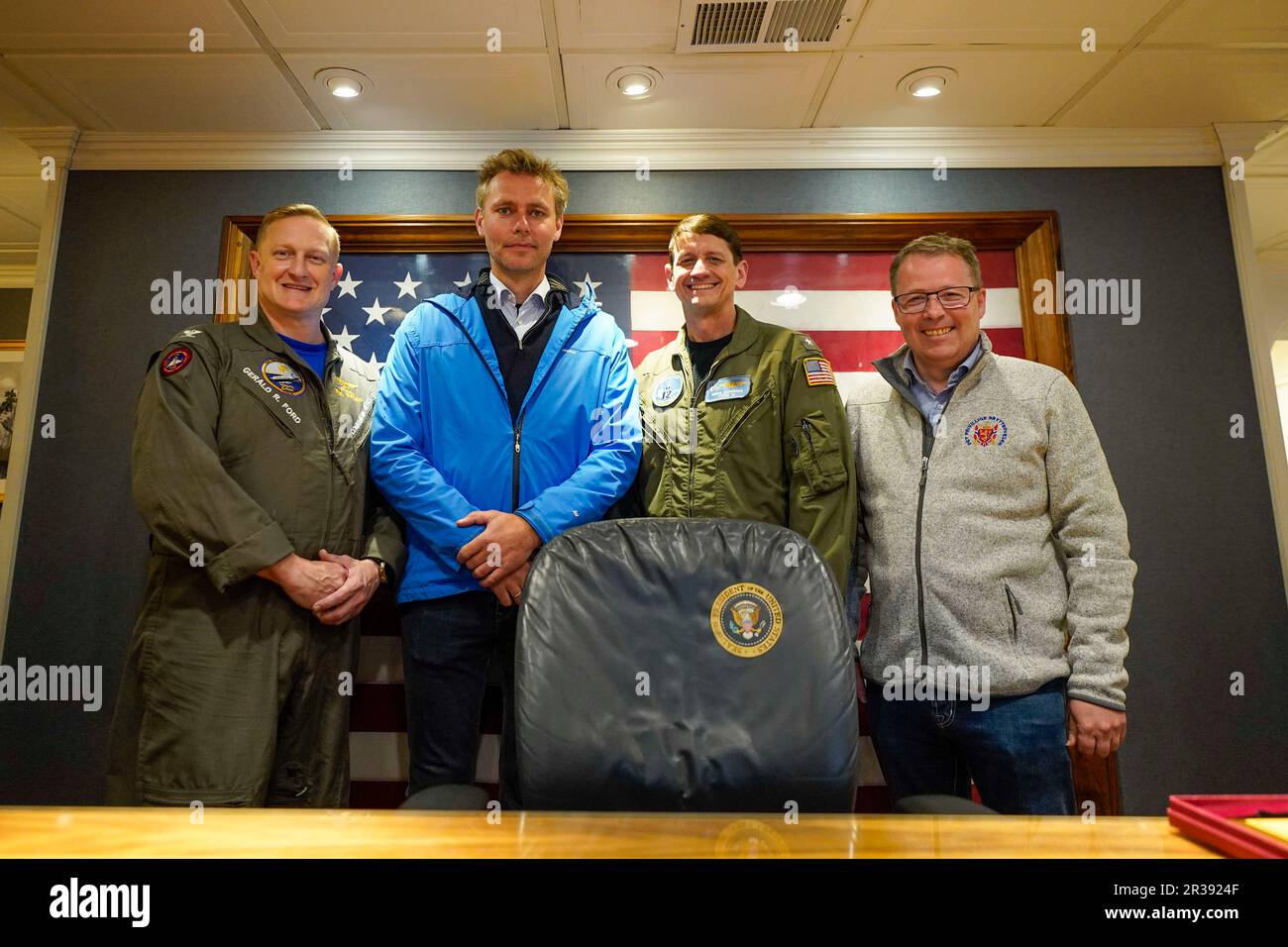 North Sea, Denmark 20230522.Front: Captain Rick Burgess, Research and ...