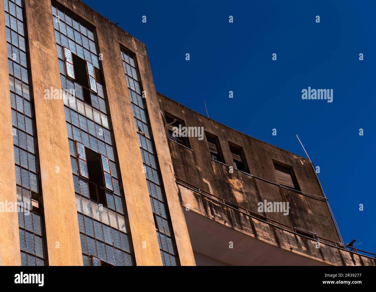Old building from the italian colonial times, Central Region, Asmara ...