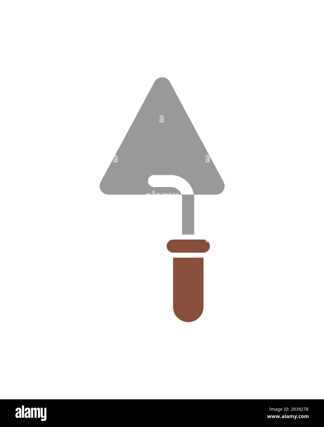 Trowel hand tool. putty knife isolated. Vector illustration Stock ...