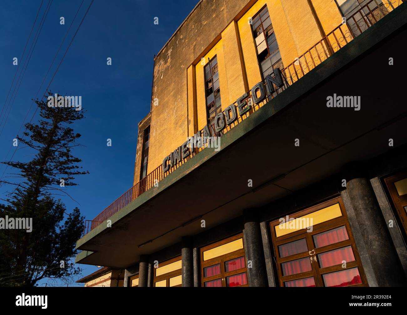 Odeon cinema from the italian colonial times, Central Region, Asmara ...