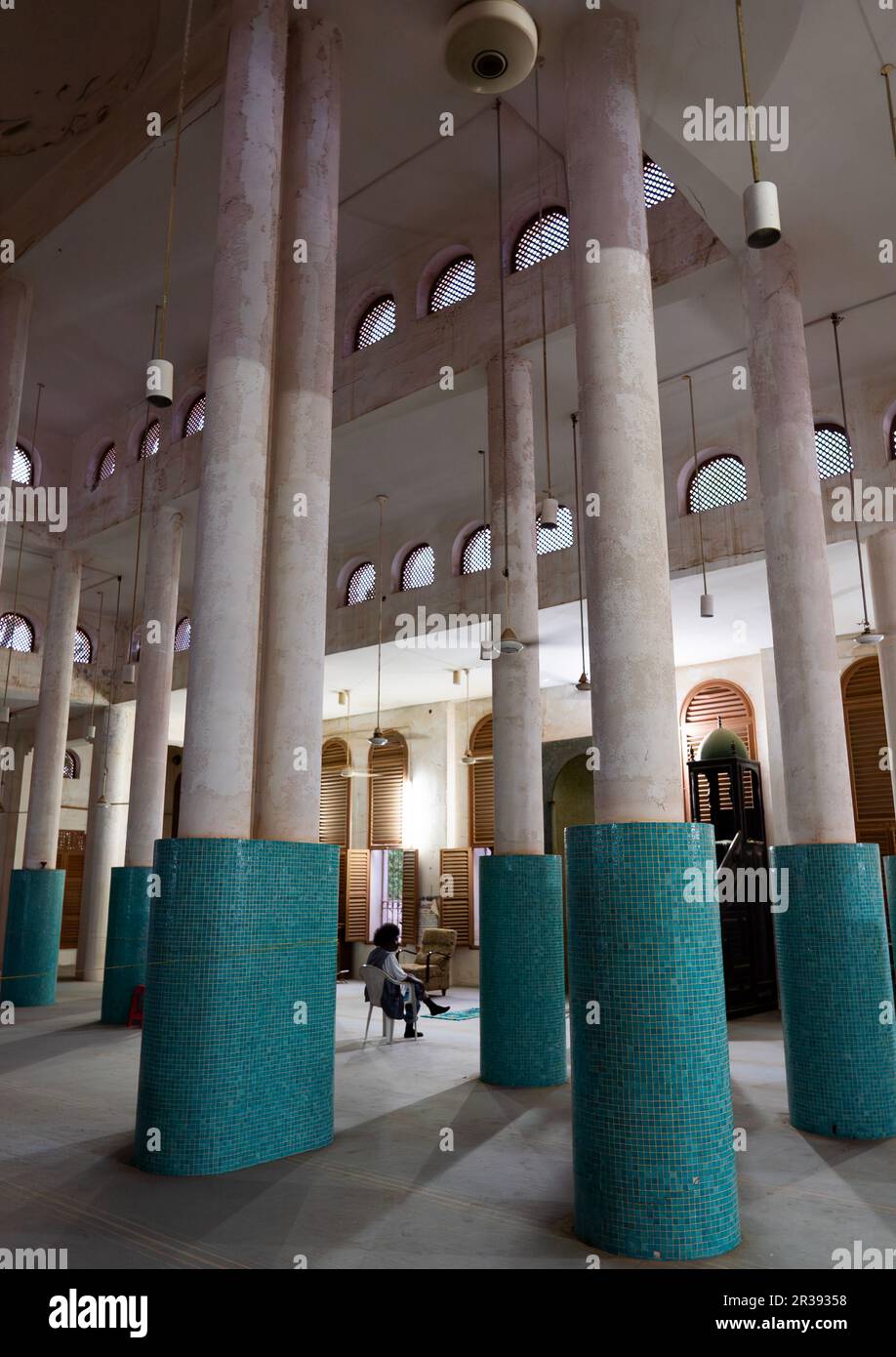Inside Shaafi Mosque, Northern Red Sea, Massawa, Eritrea Stock Photo ...