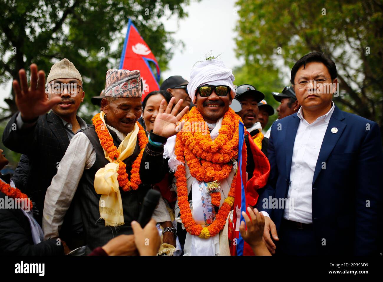Kathmandu, Nepal. 23rd May, 2023. Hari Budha Magar, a former corporal ...