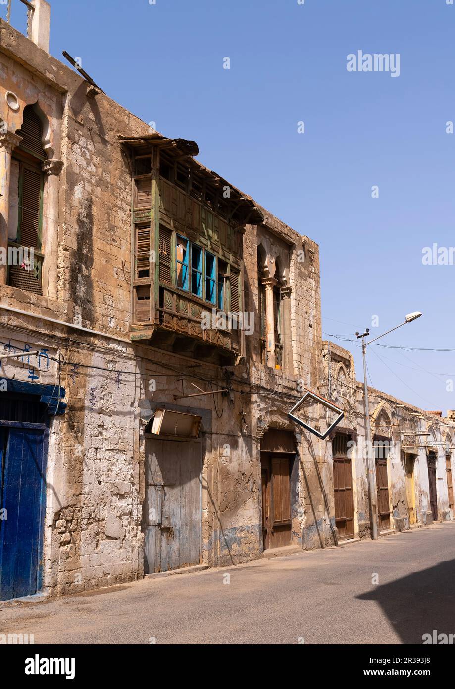 Ottoman Moucharabieh, Northern Red Sea, Massawa, Eritrea Stock Photo ...
