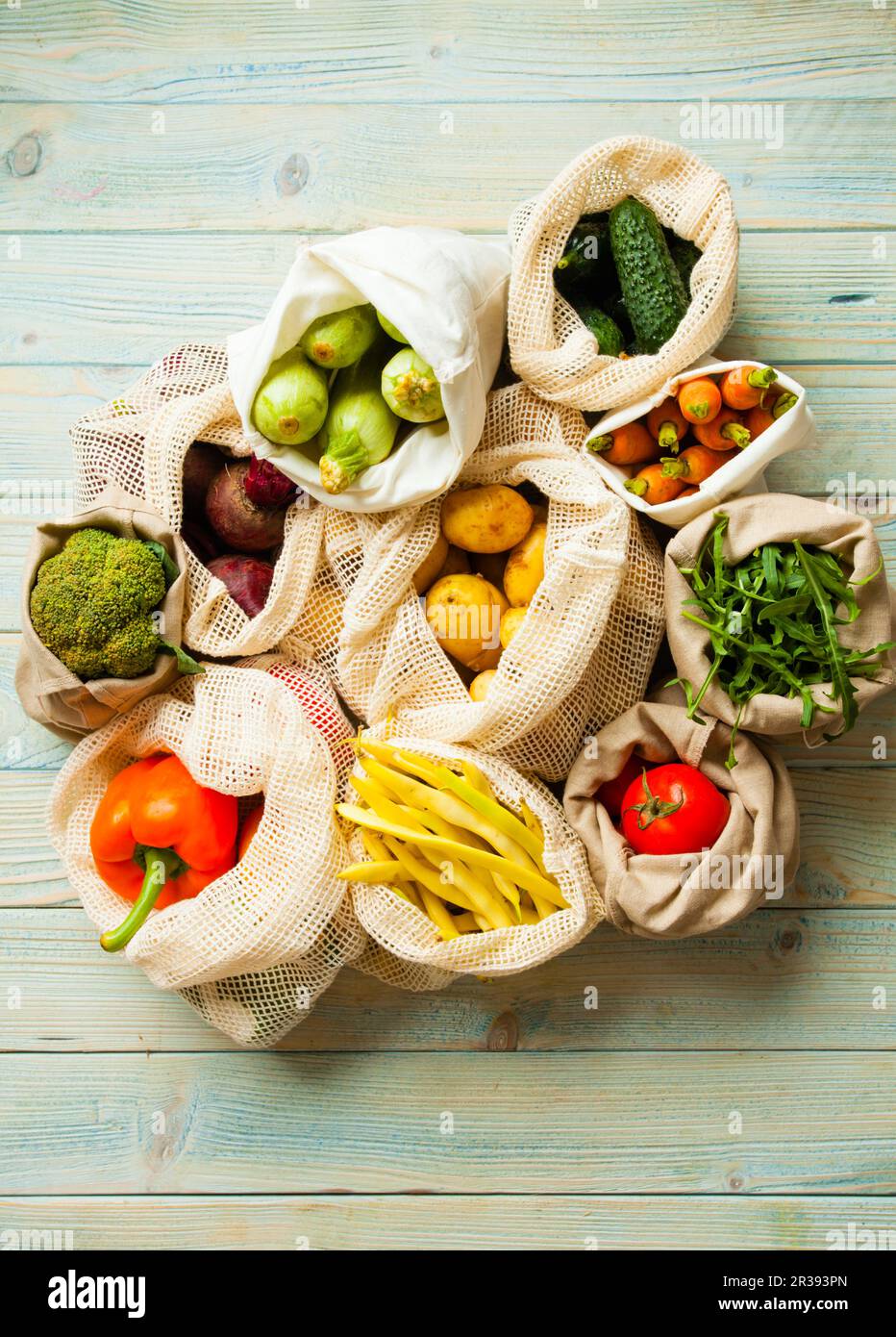 Fresh fruits vegetables in shopper hi-res stock photography and images ...
