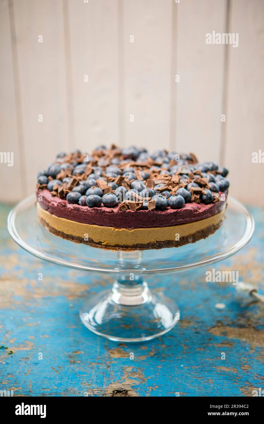 Blueberry cakes on cake stand hi-res stock photography and images - Alamy