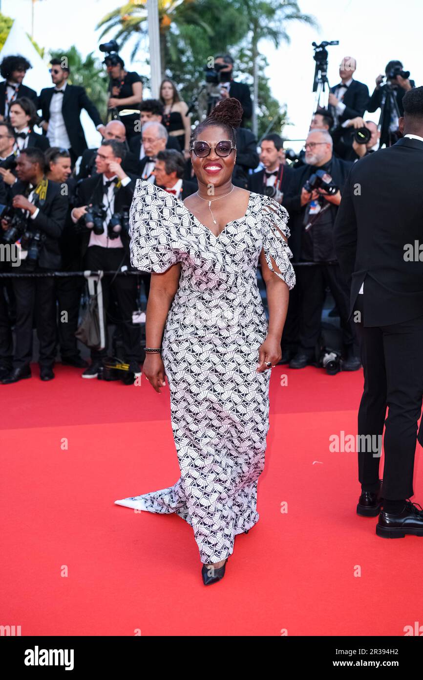 Claudia Tagbo 76th Cannes Film Festival Red Carpet of the movie -Club ...